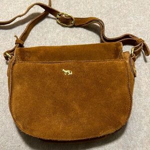 Emma Fox | Bags | Emma Fox Suede Leather Crossbody Bag Camel Brown ...
